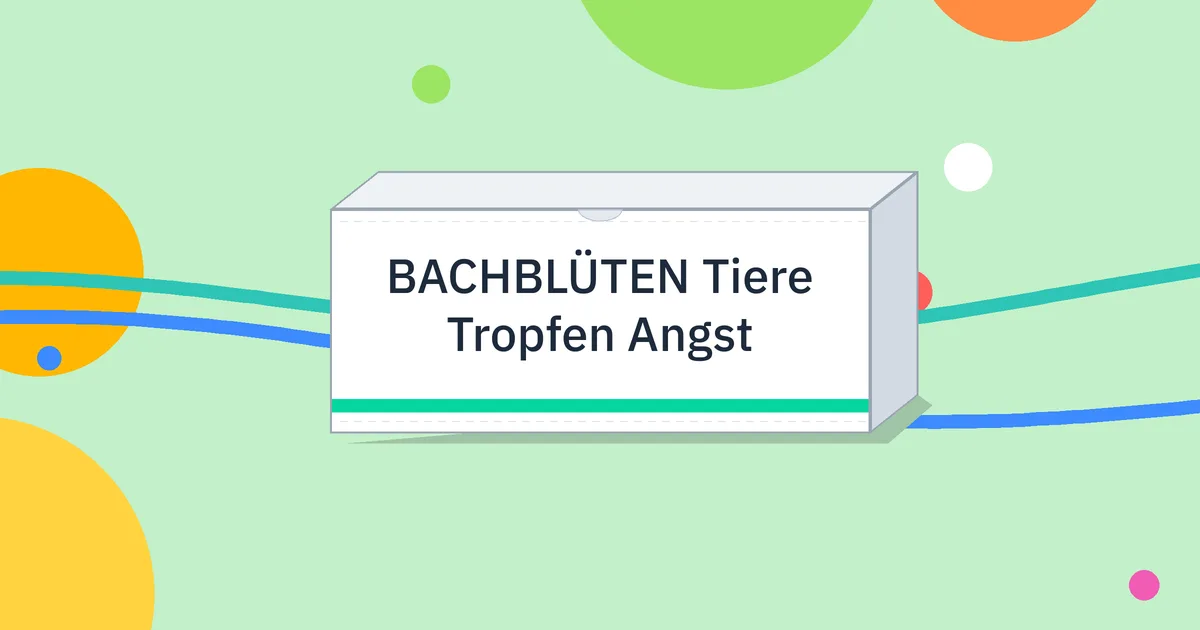 Symbolbild: Packung mit der Aufschrift BACHBLÜTEN Tiere Tropfen Angst (PZN 16789596) – Verfügbarkeit und Bezug in Apotheken in Frankfurt am Main