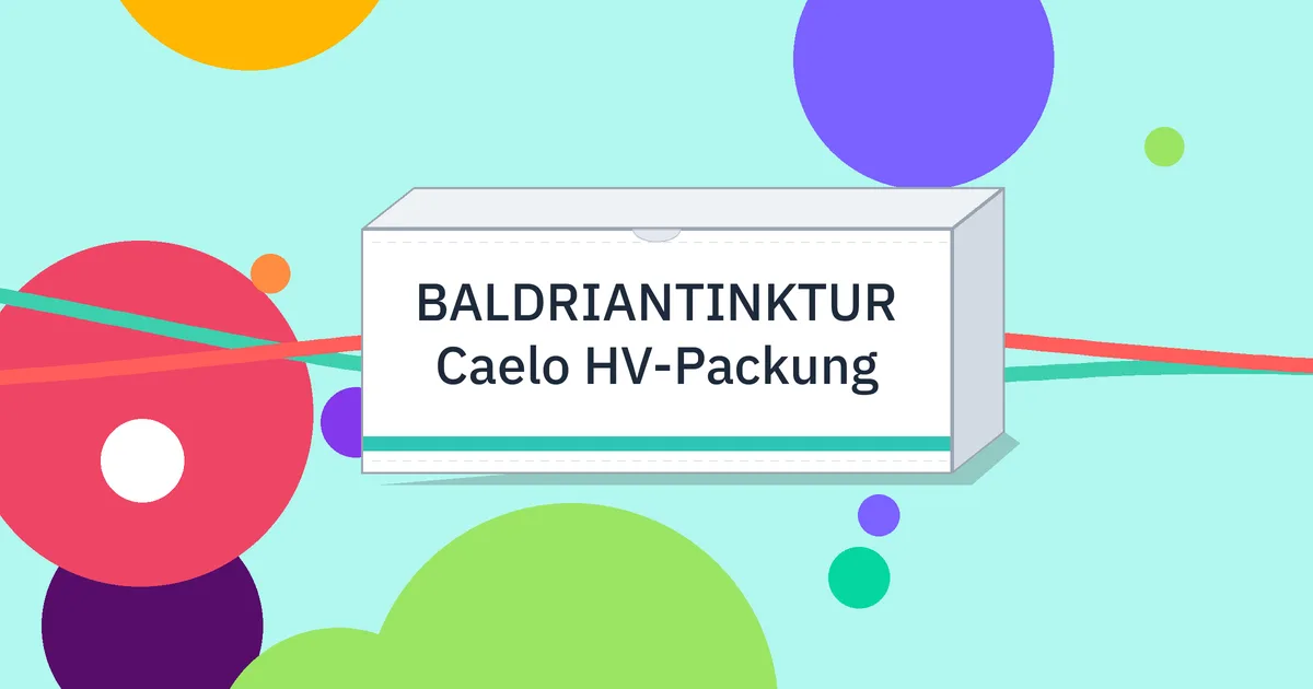 Symbolbild: Packung mit der Aufschrift BALDRIANTINKTUR Caelo HV-Packung (PZN 02096470) – Verfügbarkeit und Bezug in Apotheken in Frankfurt am Main