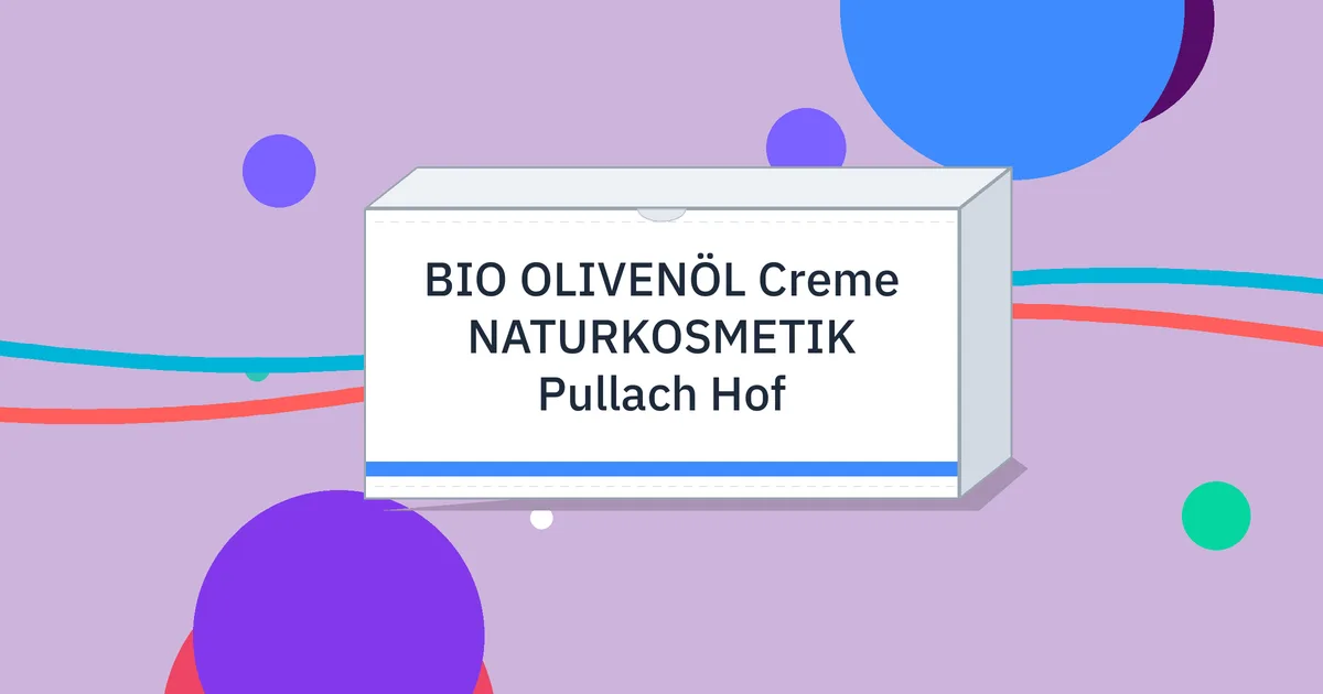 Symbolbild: Packung mit der Aufschrift BIO OLIVENÖL Creme NATURKOSMETIK Pullach Hof (PZN 14262689) – Verfügbarkeit und Bezug in Apotheken in Frankfurt am Main