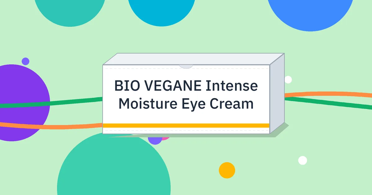 Symbolbild: Packung mit der Aufschrift BIO VEGANE Intense Moisture Eye Cream (PZN 20054417) – Verfügbarkeit und Bezug in Apotheken in Frankfurt am Main