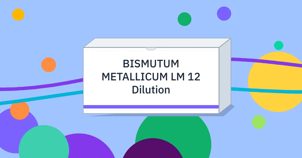 Symbolbild: Packung mit der Aufschrift BISMUTUM METALLICUM LM 12 Dilution (PZN 12794749) – Verfügbarkeit und Bezug in Apotheken in Frankfurt am Main