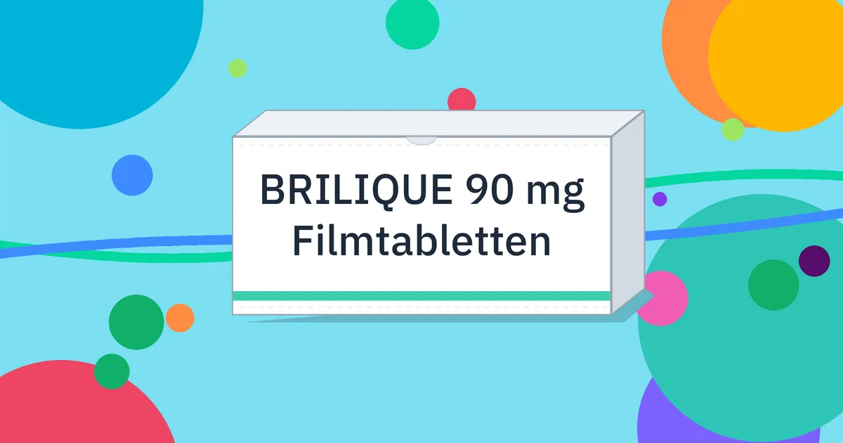 Symbolbild: Packung mit der Aufschrift BRILIQUE 90 mg Filmtabletten (PZN 20546238) – Verfügbarkeit und Bezug in Apotheken in Frankfurt am Main