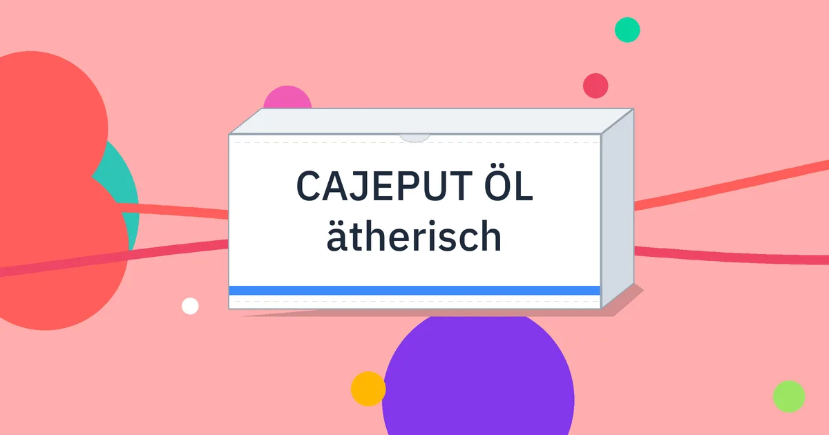 Symbolbild: Packung mit der Aufschrift CAJEPUT ÖL ätherisch (PZN 15407440) – Verfügbarkeit und Bezug in Apotheken in Frankfurt am Main