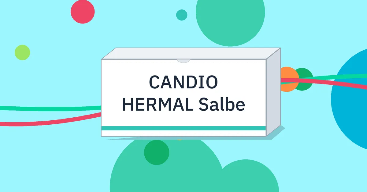 Symbolbild: Packung mit der Aufschrift CANDIO HERMAL Salbe (PZN 01438000) – Verfügbarkeit und Bezug in Apotheken in Frankfurt am Main