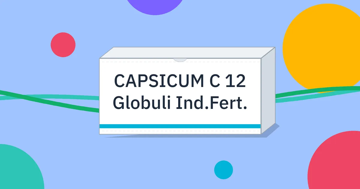 Symbolbild: Packung mit der Aufschrift CAPSICUM C 12 Globuli Ind.Fert. (PZN 17718836) – Verfügbarkeit und Bezug in Apotheken in Frankfurt am Main
