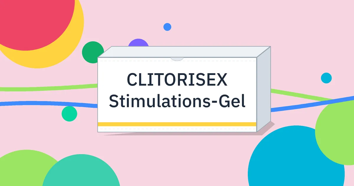 Symbolbild: Packung mit der Aufschrift CLITORISEX Stimulations-Gel (PZN 01560468) – Verfügbarkeit und Bezug in Apotheken in Frankfurt am Main