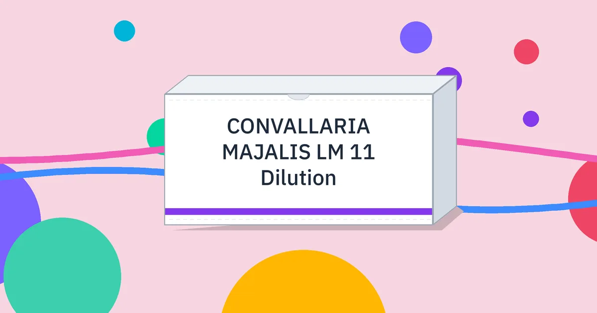 Symbolbild: Packung mit der Aufschrift CONVALLARIA MAJALIS LM 11 Dilution (PZN 12833490) – Verfügbarkeit und Bezug in Apotheken in Frankfurt am Main