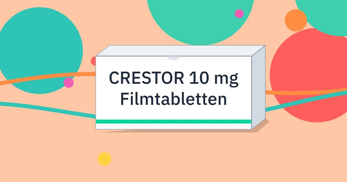 Symbolbild: Packung mit der Aufschrift CRESTOR 10 mg Filmtabletten (PZN 05900702) – Verfügbarkeit und Bezug in Apotheken in Frankfurt am Main