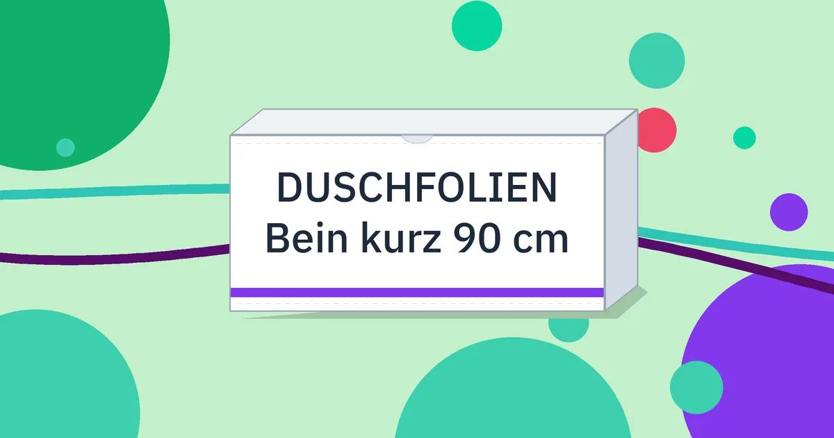 Symbolbild: Packung mit der Aufschrift DUSCHFOLIEN Bein kurz 90 cm (PZN 07274580) – Verfügbarkeit und Bezug in Apotheken in Frankfurt am Main
