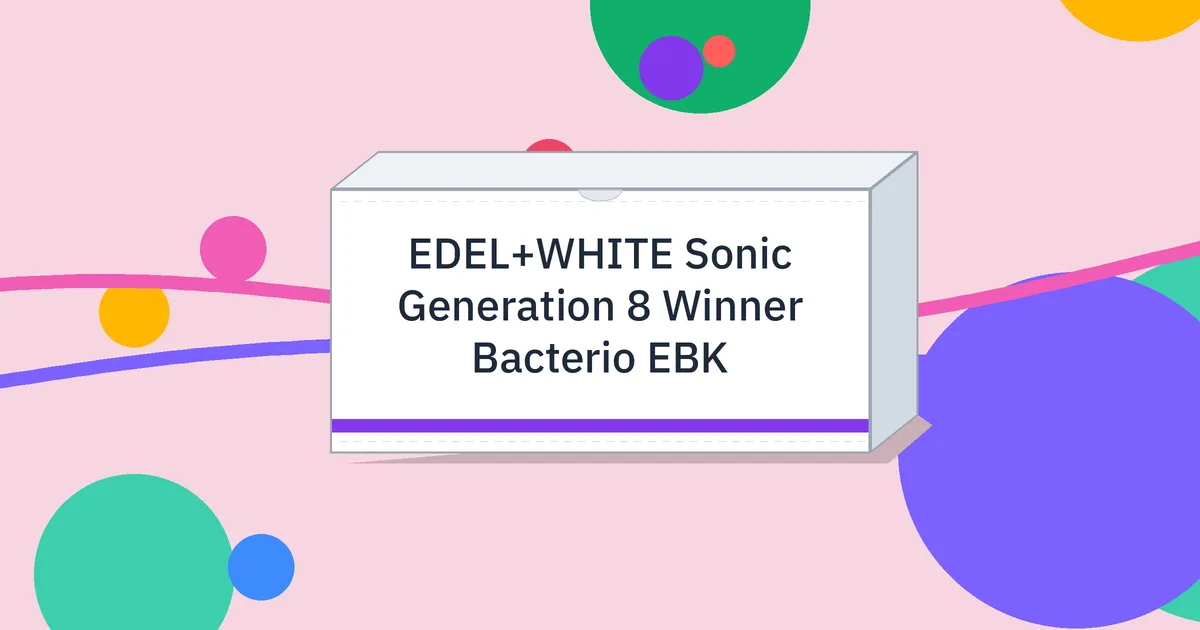Symbolbild: Packung mit der Aufschrift EDEL+WHITE Sonic Generation 8 Winner Bacterio EBK (PZN 17180851) – Verfügbarkeit und Bezug in Apotheken in Frankfurt am Main