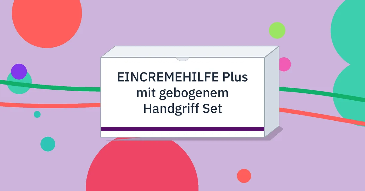 Symbolbild: Packung mit der Aufschrift EINCREMEHILFE Plus mit gebogenem Handgriff Set (PZN 10830151) – Verfügbarkeit und Bezug in Apotheken in Frankfurt am Main