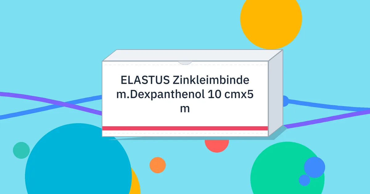 Symbolbild: Packung mit der Aufschrift ELASTUS Zinkleimbinde m.Dexpanthenol 10 cmx5 m (PZN 11554316) – Verfügbarkeit und Bezug in Apotheken in Frankfurt am Main