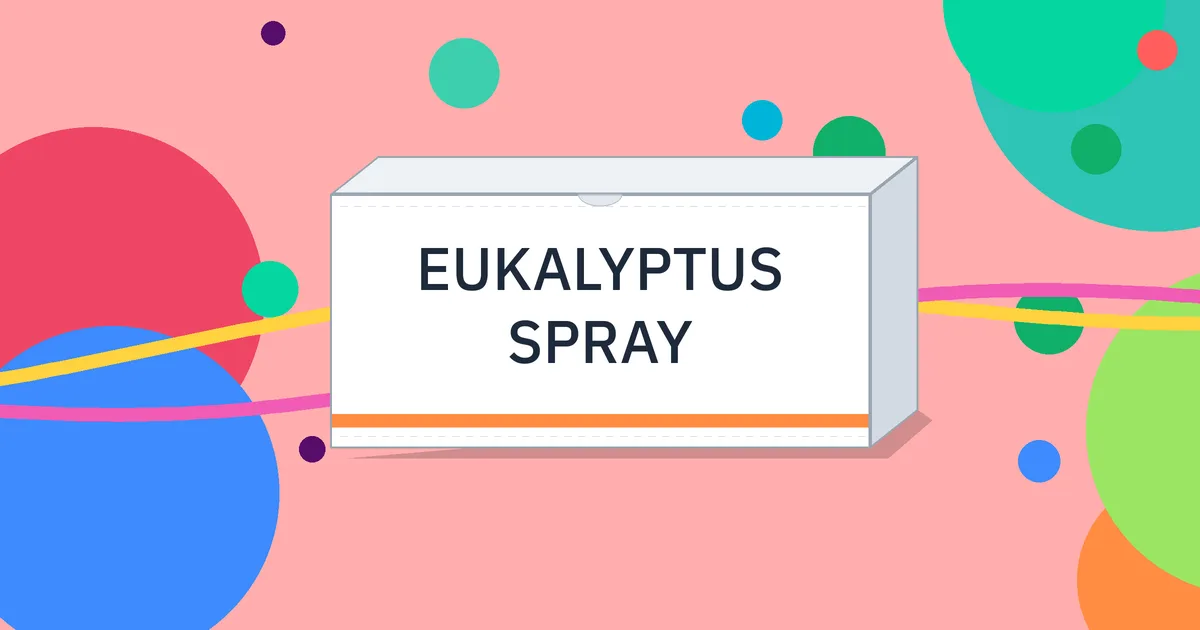 Symbolbild: Packung mit der Aufschrift EUKALYPTUS SPRAY (PZN 11712502) – Verfügbarkeit und Bezug in Apotheken in Frankfurt am Main