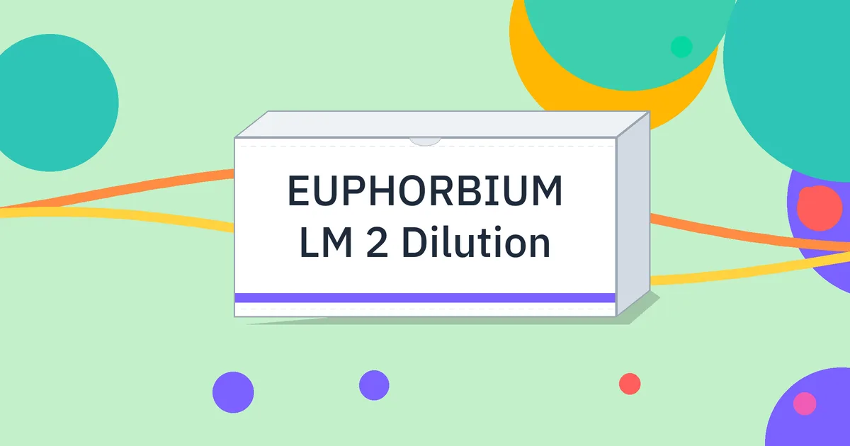 Symbolbild: Packung mit der Aufschrift EUPHORBIUM LM 2 Dilution (PZN 13483075) – Verfügbarkeit und Bezug in Apotheken in Frankfurt am Main