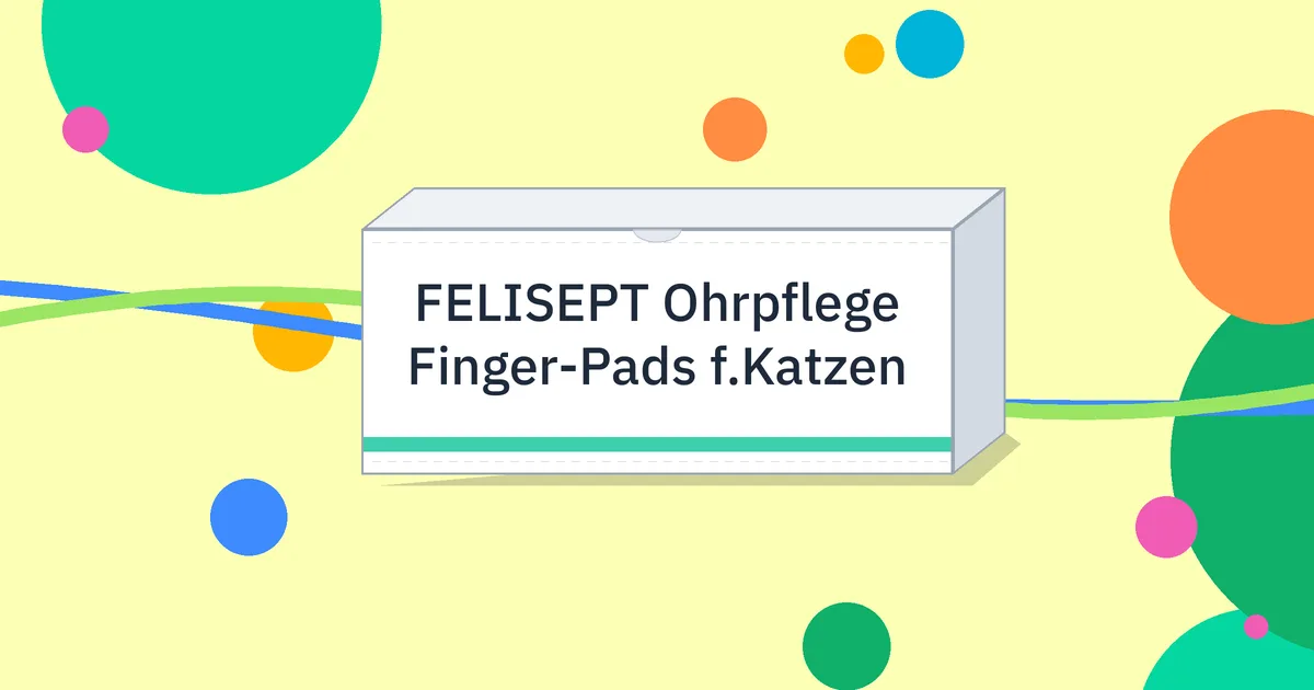 Symbolbild: Packung mit der Aufschrift FELISEPT Ohrpflege Finger-Pads f.Katzen (PZN 16508611) – Verfügbarkeit und Bezug in Apotheken in Frankfurt am Main