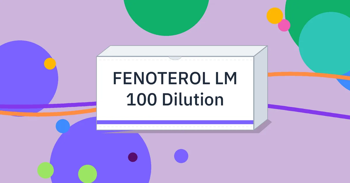 Symbolbild: Packung mit der Aufschrift FENOTEROL LM 100 Dilution (PZN 12847380) – Verfügbarkeit und Bezug in Apotheken in Frankfurt am Main