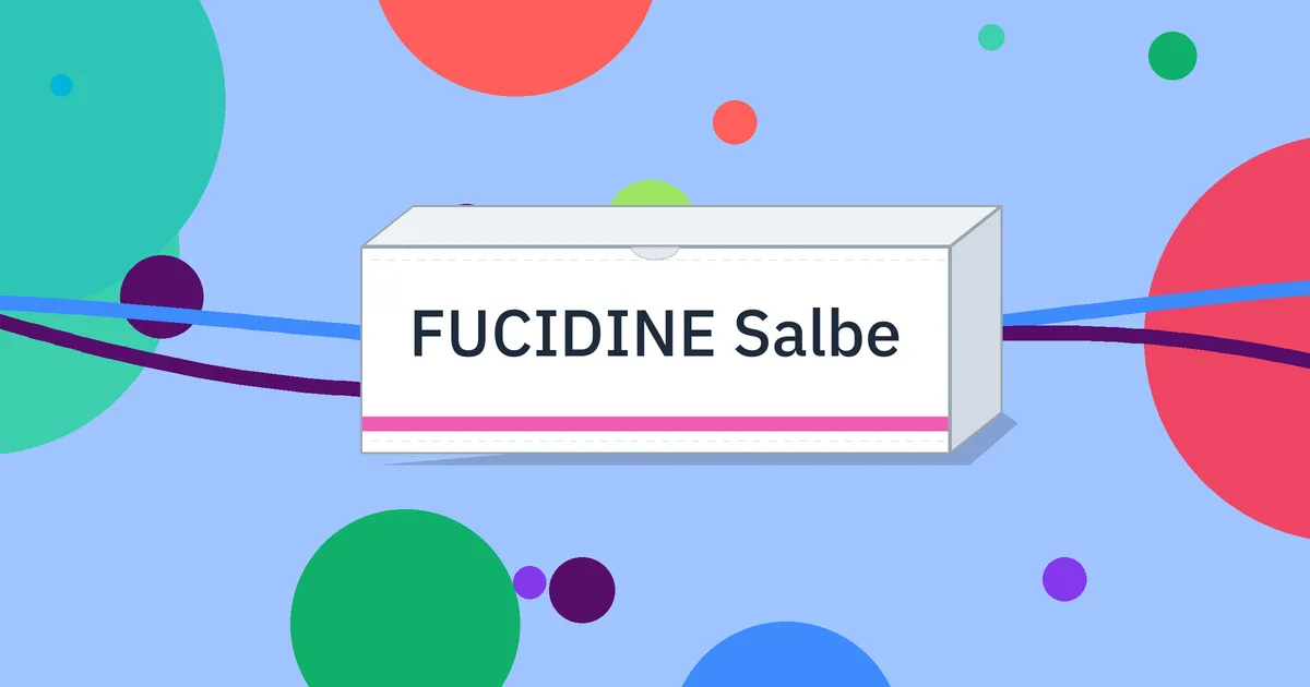Symbolbild: Packung mit der Aufschrift FUCIDINE Salbe (PZN 19132721) – Verfügbarkeit und Bezug in Apotheken in Frankfurt am Main