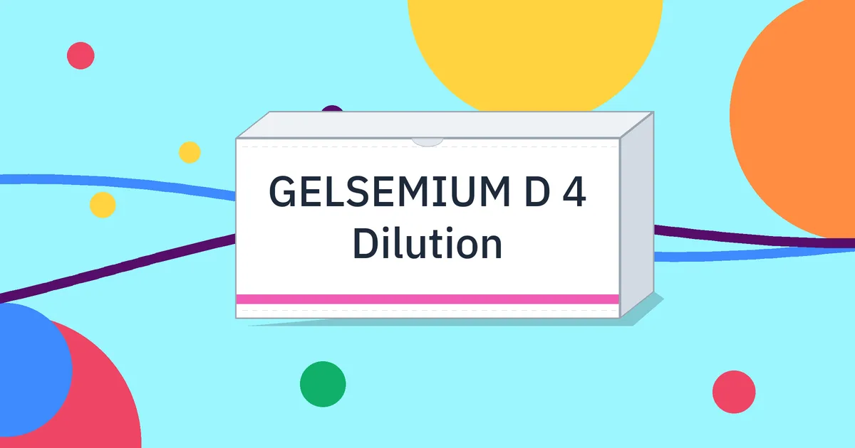 Symbolbild: Packung mit der Aufschrift GELSEMIUM D 4 Dilution (PZN 02401832) – Verfügbarkeit und Bezug in Apotheken in Frankfurt am Main
