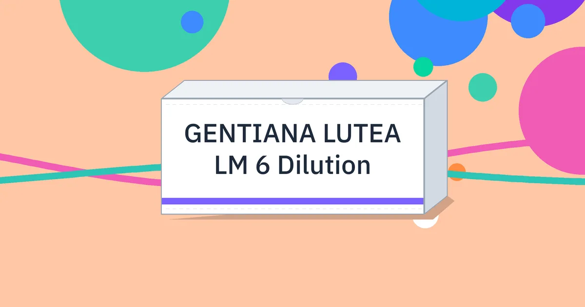 Symbolbild: Packung mit der Aufschrift GENTIANA LUTEA LM 6 Dilution (PZN 12876140) – Verfügbarkeit und Bezug in Apotheken in Frankfurt am Main
