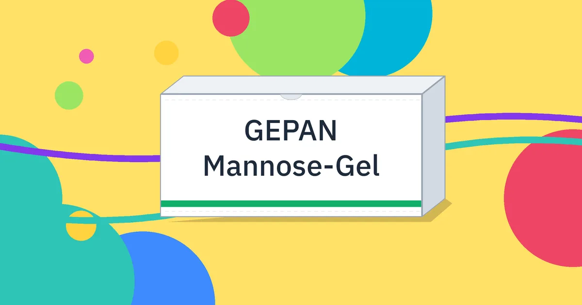Symbolbild: Packung mit der Aufschrift GEPAN Mannose-Gel (PZN 13832535) – Verfügbarkeit und Bezug in Apotheken in Frankfurt am Main