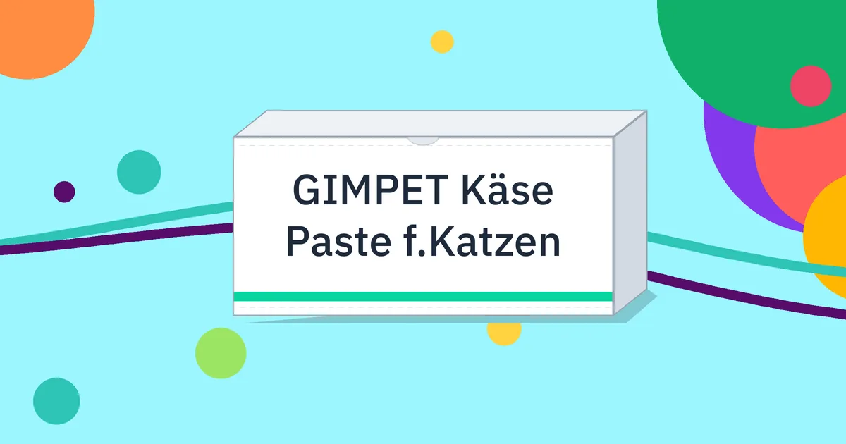 Symbolbild: Packung mit der Aufschrift GIMPET Käse Paste f.Katzen (PZN 07020916) – Verfügbarkeit und Bezug in Apotheken in Frankfurt am Main