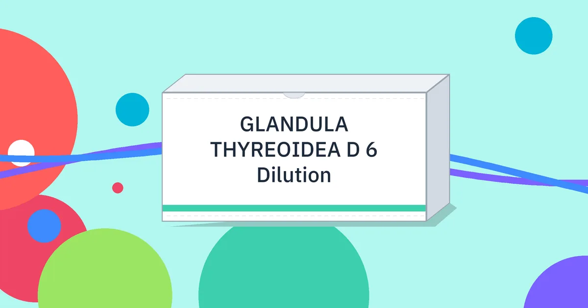 Symbolbild: Packung mit der Aufschrift GLANDULA THYREOIDEA D 6 Dilution (PZN 02594133) – Verfügbarkeit und Bezug in Apotheken in Frankfurt am Main