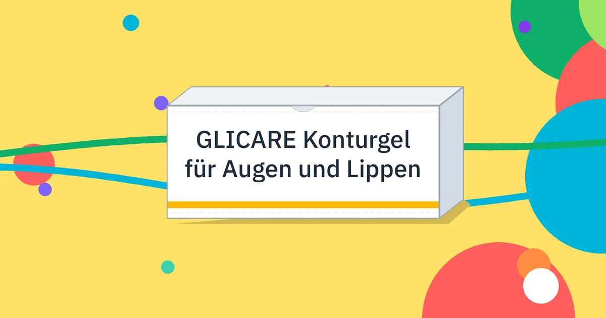 Symbolbild: Packung mit der Aufschrift GLICARE Konturgel für Augen und Lippen (PZN 18022226) – Verfügbarkeit und Bezug in Apotheken in Frankfurt am Main
