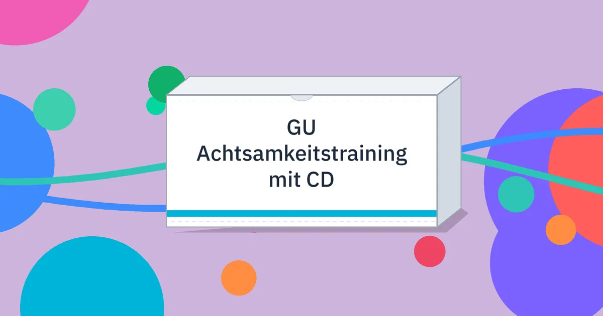 Symbolbild: Packung mit der Aufschrift GU Achtsamkeitstraining mit CD (PZN 11288429) – Verfügbarkeit und Bezug in Apotheken in Frankfurt am Main