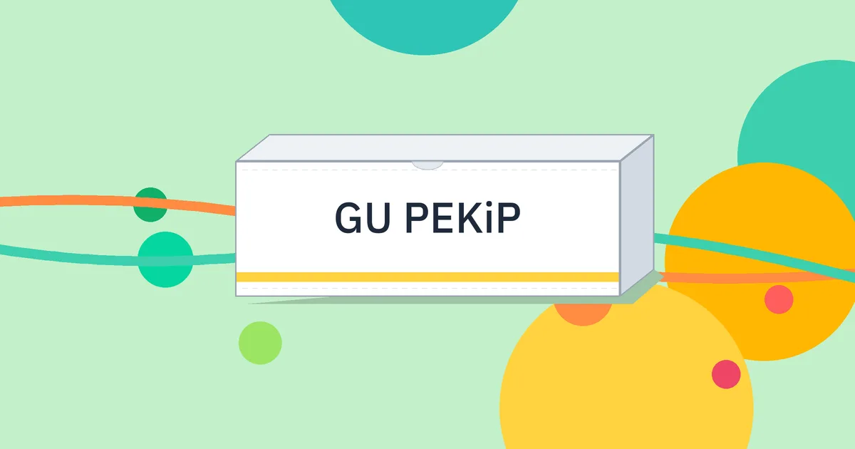 Symbolbild: Packung mit der Aufschrift GU PEKiP (PZN 20117891) – Verfügbarkeit und Bezug in Apotheken in Frankfurt am Main