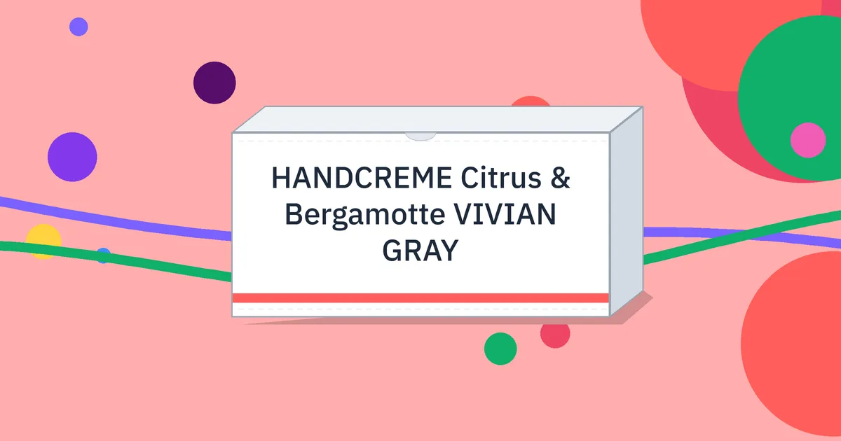 Symbolbild: Packung mit der Aufschrift HANDCREME Citrus & Bergamotte VIVIAN GRAY (PZN 19808940) – Verfügbarkeit und Bezug in Apotheken in Frankfurt am Main