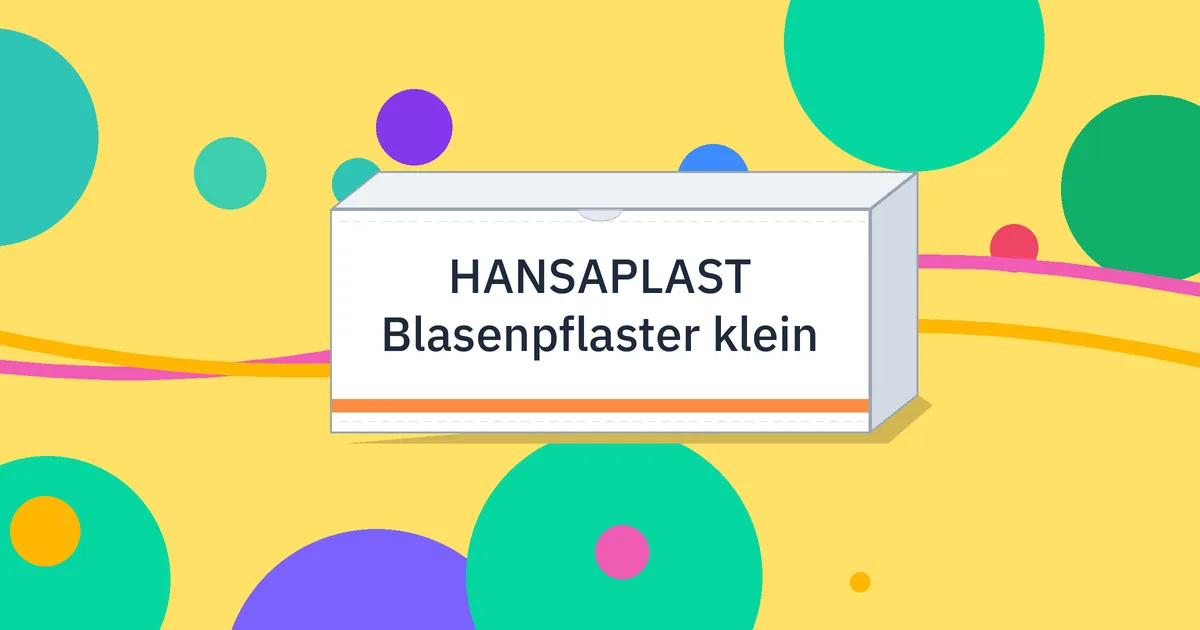 Symbolbild: Packung mit der Aufschrift HANSAPLAST Blasenpflaster klein (PZN 10779438) – Verfügbarkeit und Bezug in Apotheken in Frankfurt am Main