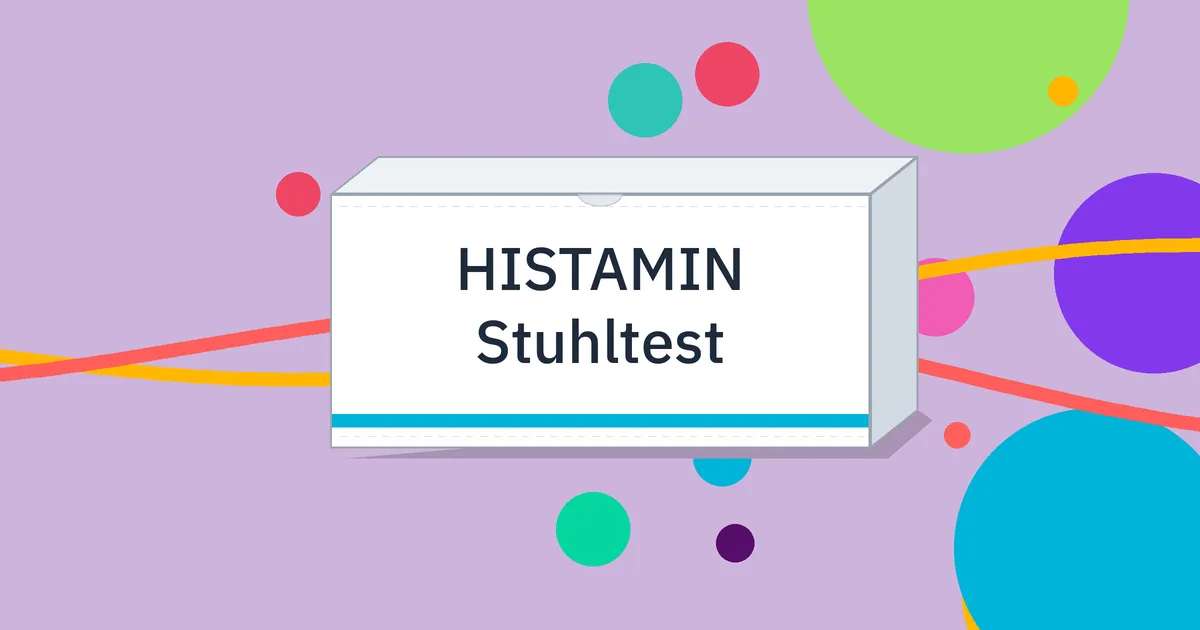 Symbolbild: Packung mit der Aufschrift HISTAMIN Stuhltest (PZN 09541849) – Verfügbarkeit und Bezug in Apotheken in Frankfurt am Main