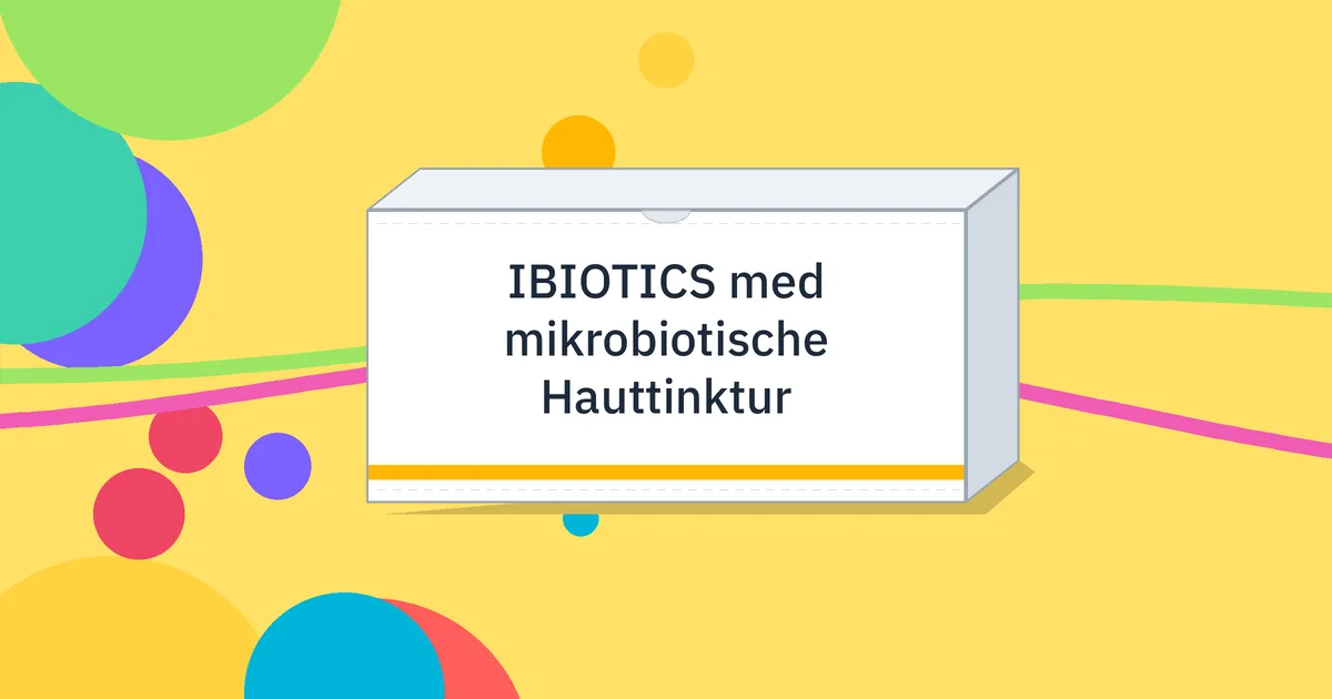 Symbolbild: Packung mit der Aufschrift IBIOTICS med mikrobiotische Hauttinktur (PZN 16606874) – Verfügbarkeit und Bezug in Apotheken in Frankfurt am Main