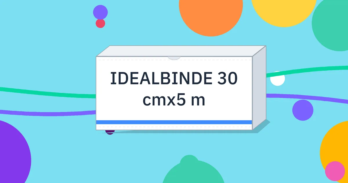 Symbolbild: Packung mit der Aufschrift IDEALBINDE 30 cmx5 m (PZN 07095914) – Verfügbarkeit und Bezug in Apotheken in Frankfurt am Main