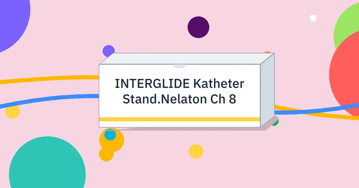 Symbolbild: Packung mit der Aufschrift INTERGLIDE Katheter Stand.Nelaton Ch 8 (PZN 00727995) – Verfügbarkeit und Bezug in Apotheken in Frankfurt am Main