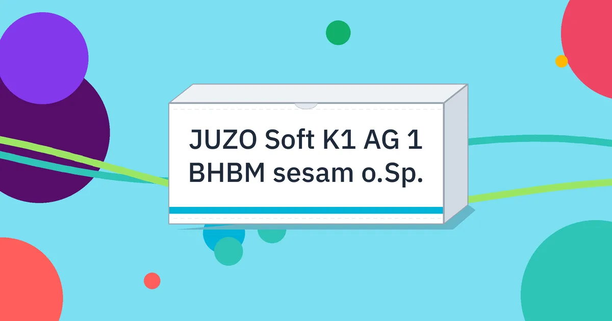 Symbolbild: Packung mit der Aufschrift JUZO Soft K1 AG 1 BHBM sesam o.Sp. (PZN 14856928) – Verfügbarkeit und Bezug in Apotheken in Frankfurt am Main