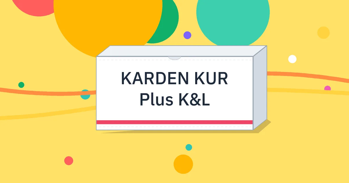 Symbolbild: Packung mit der Aufschrift KARDEN KUR Plus K&L (PZN 16900697) – Verfügbarkeit und Bezug in Apotheken in Frankfurt am Main
