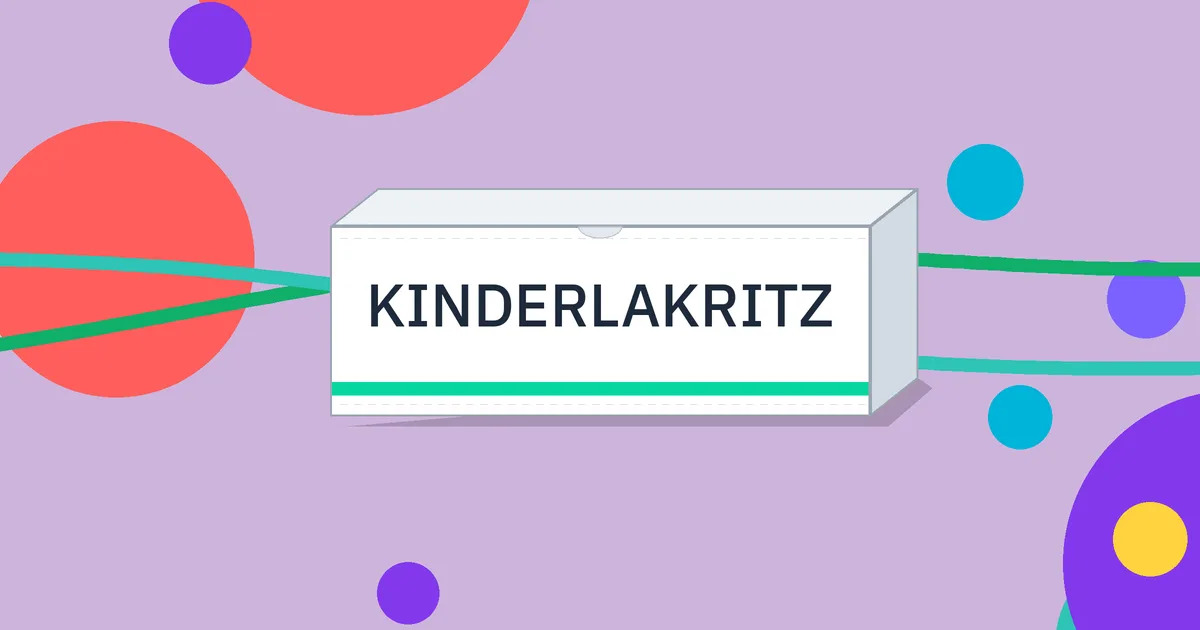 Symbolbild: Packung mit der Aufschrift KINDERLAKRITZ (PZN 03089087) – Verfügbarkeit und Bezug in Apotheken in Frankfurt am Main