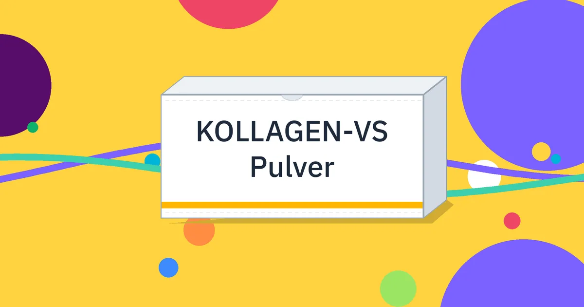 Symbolbild: Packung mit der Aufschrift KOLLAGEN-VS Pulver (PZN 19152333) – Verfügbarkeit und Bezug in Apotheken in Frankfurt am Main