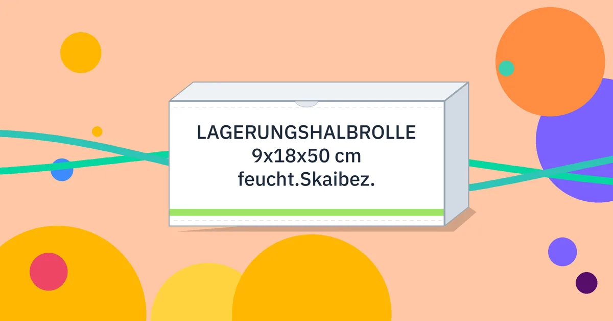 Symbolbild: Packung mit der Aufschrift LAGERUNGSHALBROLLE 9x18x50 cm feucht.Skaibez. (PZN 05957300) – Verfügbarkeit und Bezug in Apotheken in Frankfurt am Main