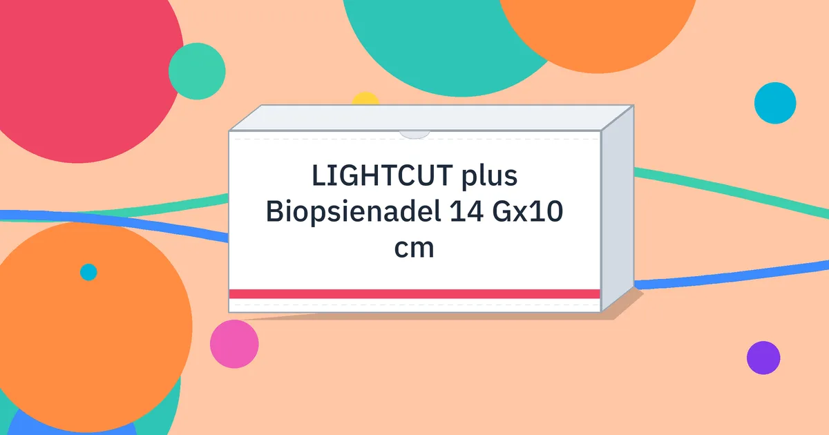 Symbolbild: Packung mit der Aufschrift LIGHTCUT plus Biopsienadel 14 Gx10 cm (PZN 16921883) – Verfügbarkeit und Bezug in Apotheken in Frankfurt am Main