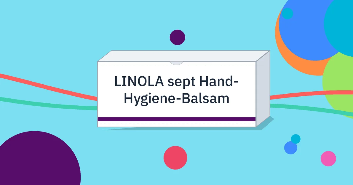 Symbolbild: Packung mit der Aufschrift LINOLA sept Hand-Hygiene-Balsam (PZN 17152843) – Verfügbarkeit und Bezug in Apotheken in Frankfurt am Main