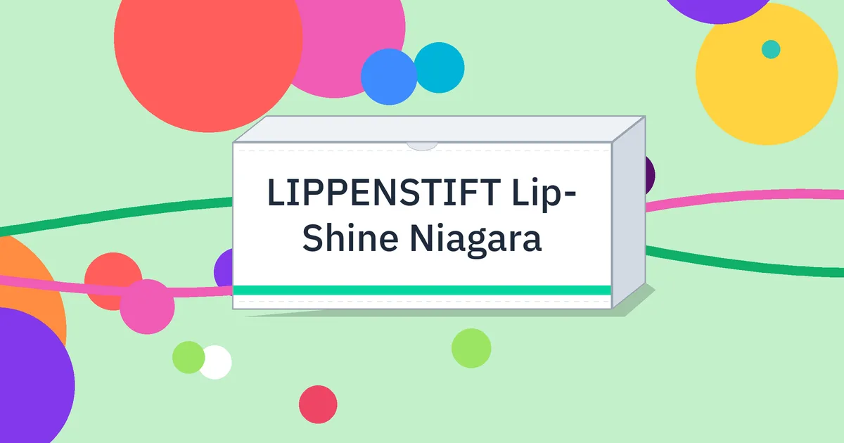Symbolbild: Packung mit der Aufschrift LIPPENSTIFT Lip-Shine Niagara (PZN 19169210) – Verfügbarkeit und Bezug in Apotheken in Frankfurt am Main