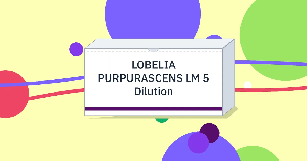 Symbolbild: Packung mit der Aufschrift LOBELIA PURPURASCENS LM 5 Dilution (PZN 13534223) – Verfügbarkeit und Bezug in Apotheken in Frankfurt am Main