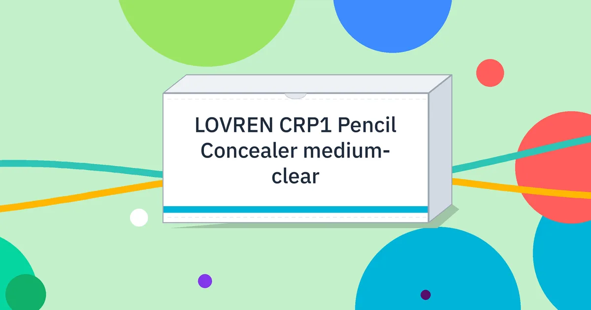 Symbolbild: Packung mit der Aufschrift LOVREN CRP1 Pencil Concealer medium-clear (PZN 20031155) – Verfügbarkeit und Bezug in Apotheken in Frankfurt am Main