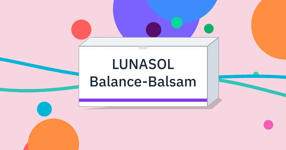 Symbolbild: Packung mit der Aufschrift LUNASOL Balance-Balsam (PZN 19755480) – Verfügbarkeit und Bezug in Apotheken in Frankfurt am Main
