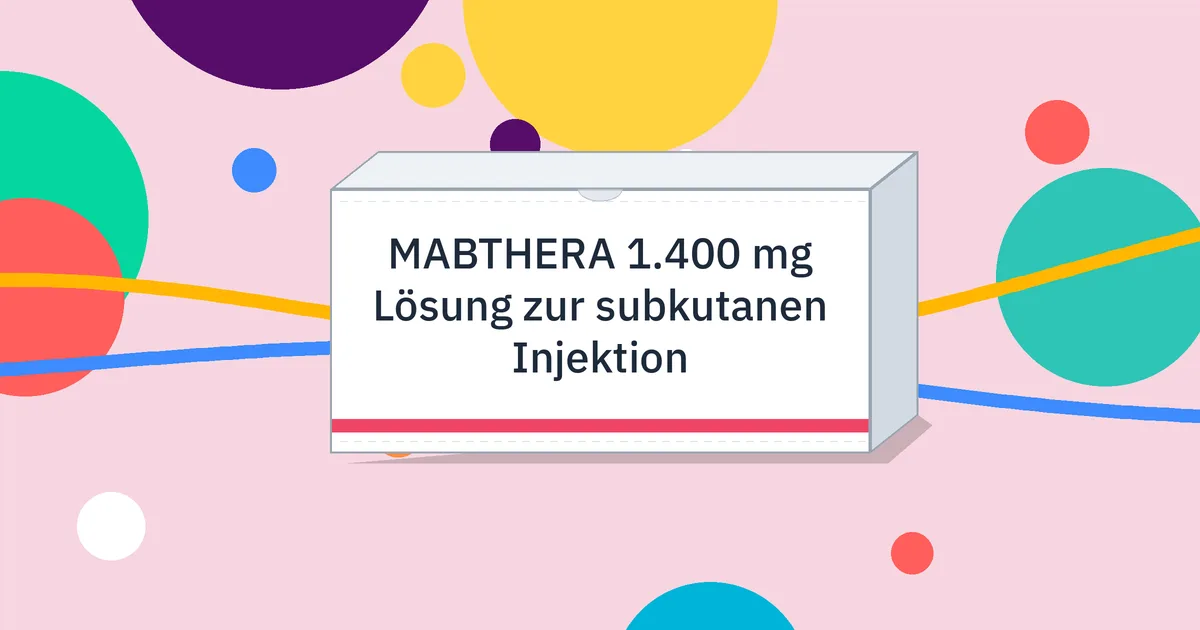 Symbolbild: Packung mit der Aufschrift MABTHERA 1.400 mg Lösung zur subkutanen Injektion (PZN 19393083) – Verfügbarkeit und Bezug in Apotheken in Frankfurt am Main
