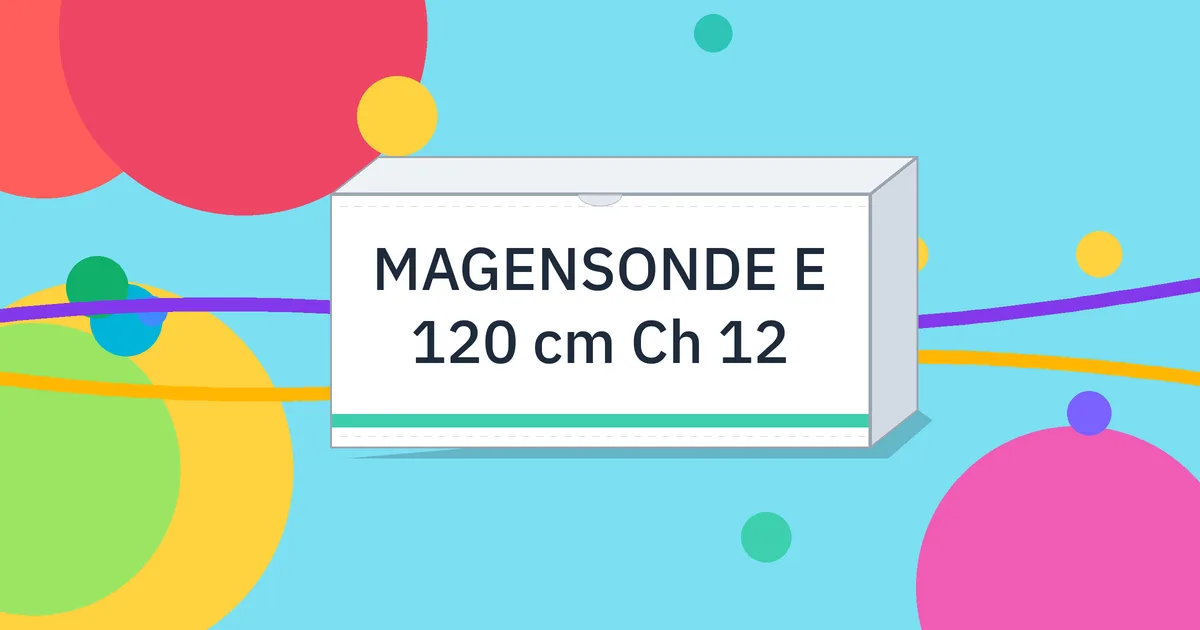 Symbolbild: Packung mit der Aufschrift MAGENSONDE E 120 cm Ch 12 (PZN 02442340) – Verfügbarkeit und Bezug in Apotheken in Frankfurt am Main