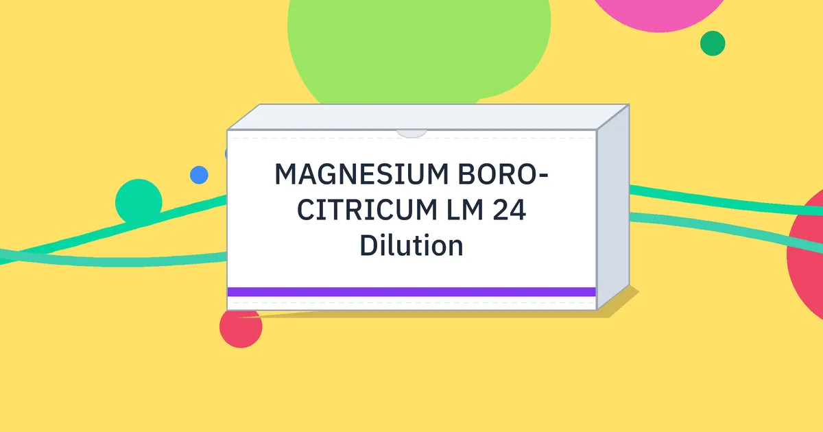 Symbolbild: Packung mit der Aufschrift MAGNESIUM BORO-CITRICUM LM 24 Dilution (PZN 12936729) – Verfügbarkeit und Bezug in Apotheken in Frankfurt am Main