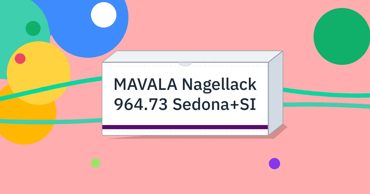 Symbolbild: Packung mit der Aufschrift MAVALA Nagellack 964.73 Sedona+SI (PZN 19507730) – Verfügbarkeit und Bezug in Apotheken in Frankfurt am Main